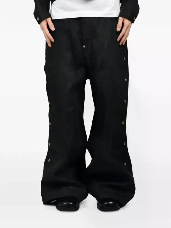 RIVET & HIDE Side-snap Baggy Jeans
