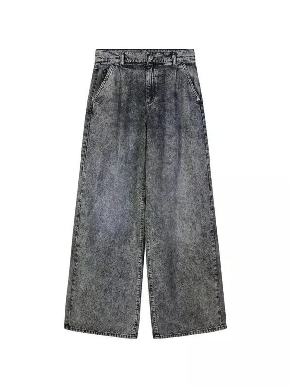 Patrizia Pepe Acid-wash Wide-leg Jeans