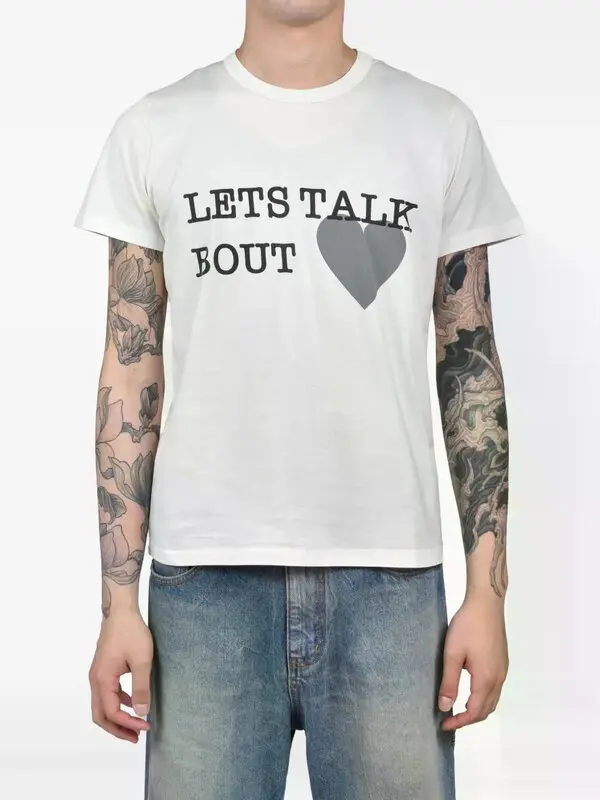 CEDARWOOD Slogan-print Fitted T-shirt