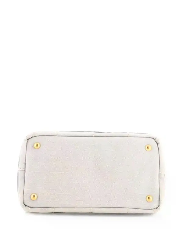 Prada Canapa Convertible Canvas Mini Tote Bag