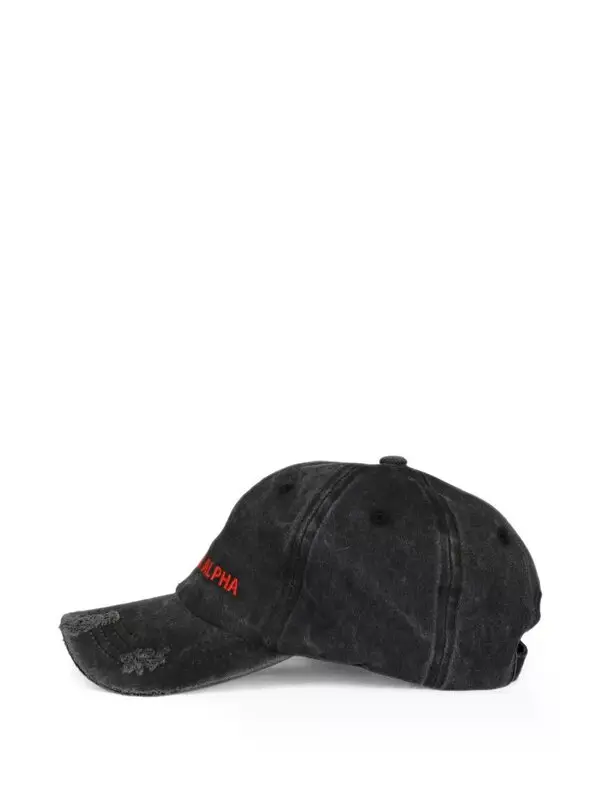 CAPTURE GALLERY Distressed Embroidered Baseball Cap