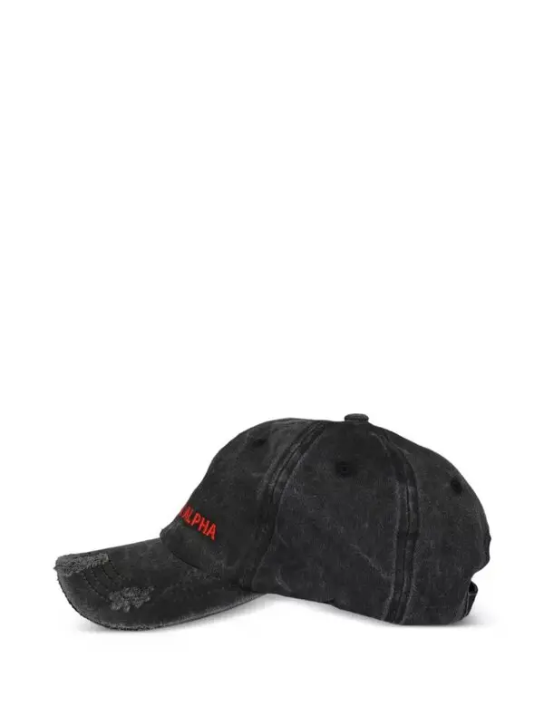 CAPTURE GALLERY Distressed Embroidered Baseball Cap