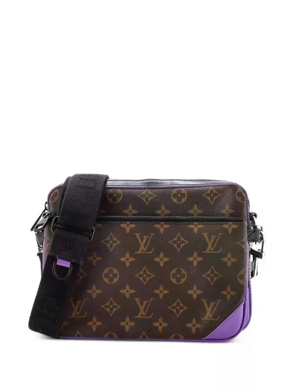 LOUIS VUITTON Trio Messenger Bag Macassar Monogram Canvas Crossbody - Brown