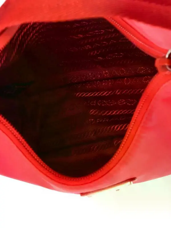 Prada Re-edition 2000 Tessuto Mini Hobo Bag - Red