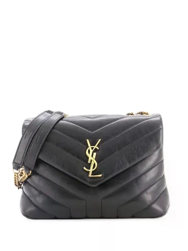 Saint Laurent Loulou Matelasse Chevron Leather Small Shoulder Bag