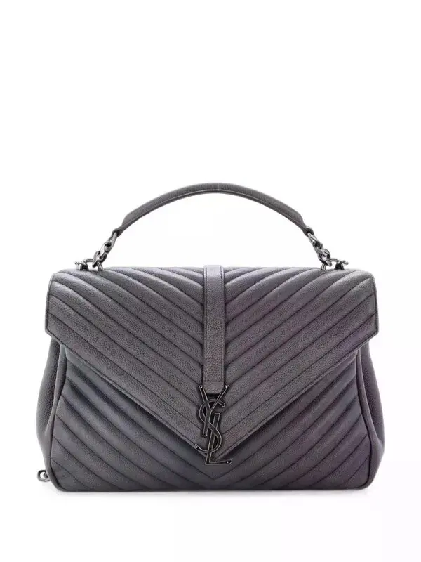 Saint Laurent Monogram College Bag - Grey
