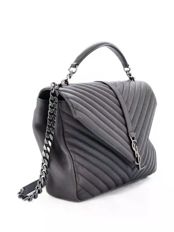 Saint Laurent Monogram College Bag - Grey