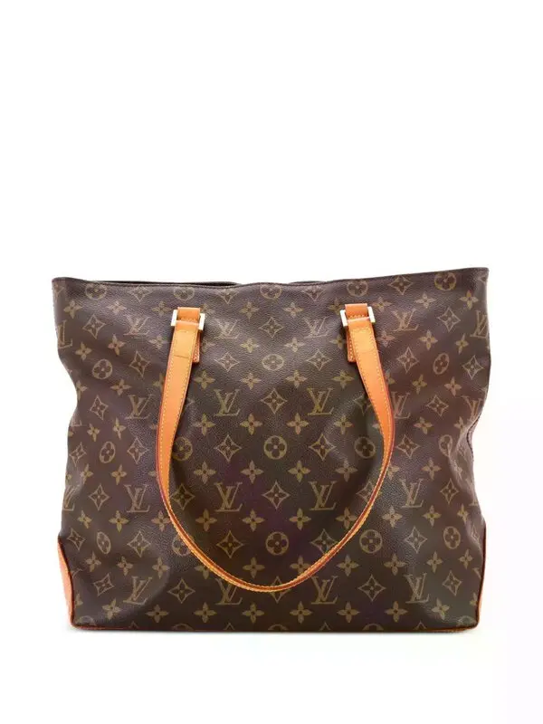 LOUIS VUITTON Monogram Canvas Cabas Mezzo Tote Bag - Brown