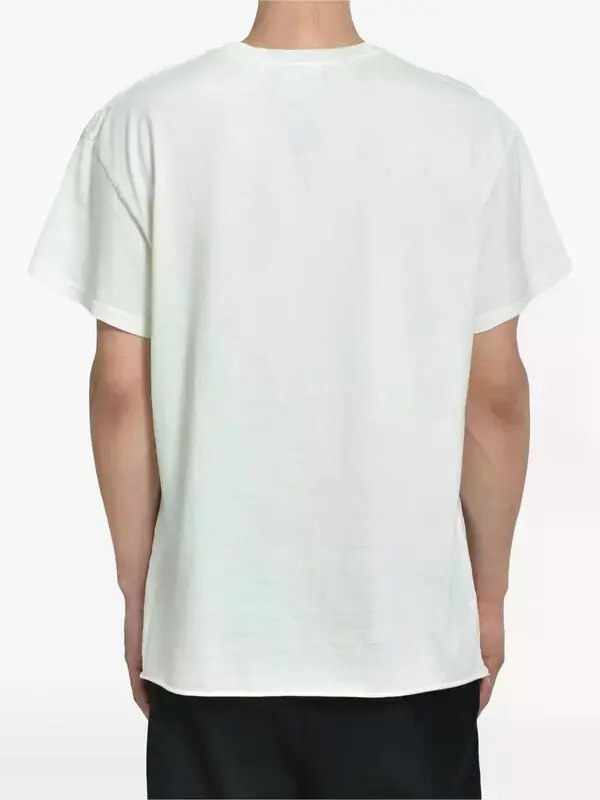 CEDARWOOD Burn Graphic-print Raw-cut T-shirt