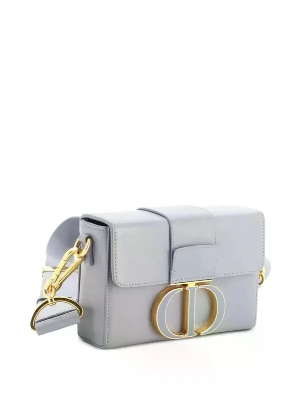 Dior 30 Montaigne Box Leather Cross Body Bag - Blue