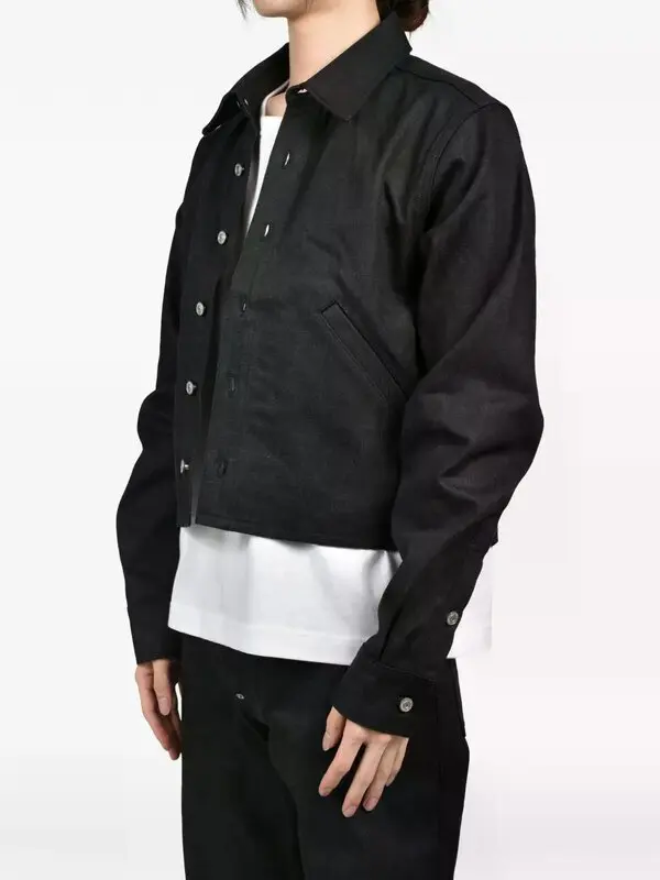 RIVET & HIDE Cropped Cotton Trucker Jacket