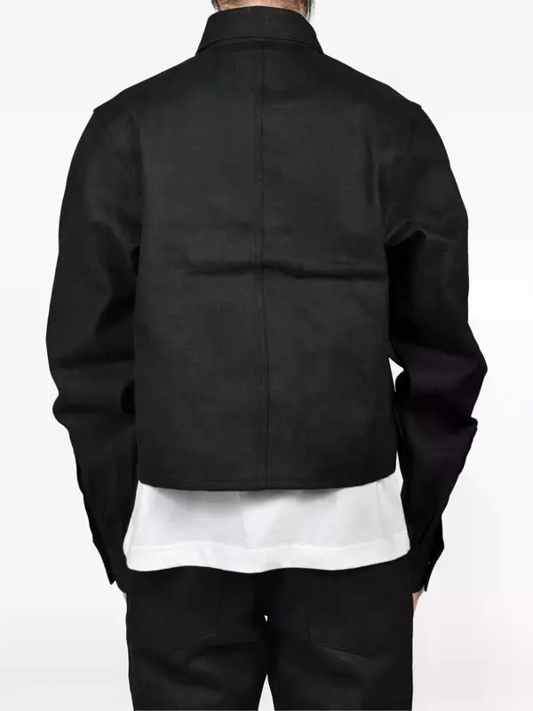 RIVET & HIDE Cropped Cotton Trucker Jacket