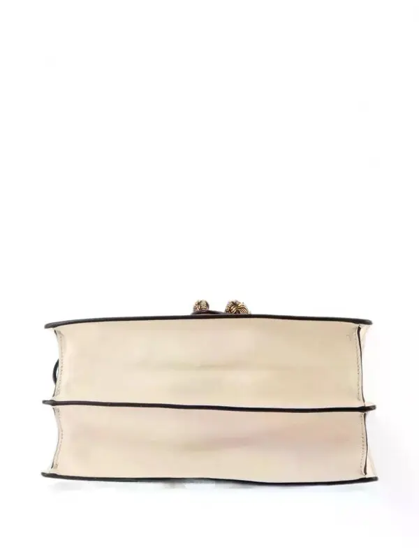 Gucci Dionysus Bamboo Top Handle Bag Colorblock Leather Medium Satchel - Red