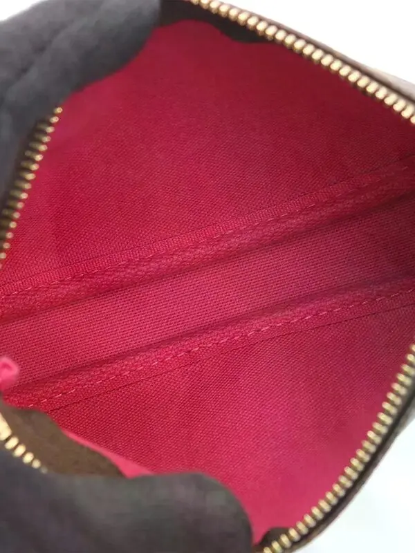 LOUIS VUITTON Monogram Christmas Animation Mini Pochette Handbag - Brown