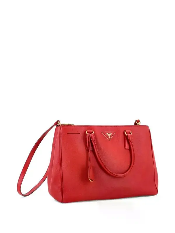 Prada Double Zip Lux Saffiano Leather Large Tote Bag