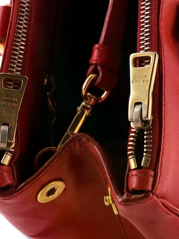 Prada Double Zip Lux Saffiano Leather Large Tote Bag