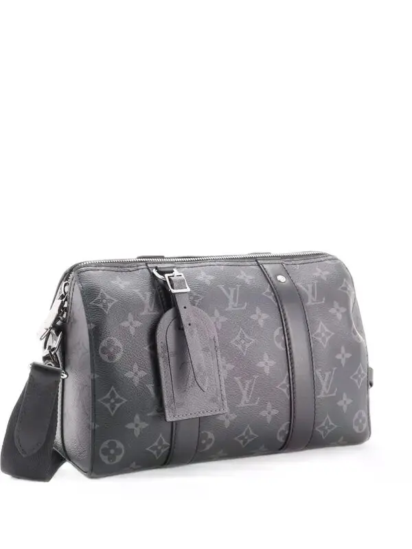 LOUIS VUITTON Reverse Monogram Eclipse Canvas City Keepall Bag Cross Body