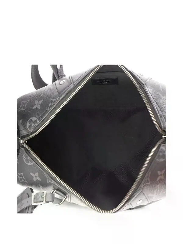 LOUIS VUITTON Reverse Monogram Eclipse Canvas City Keepall Bag Cross Body
