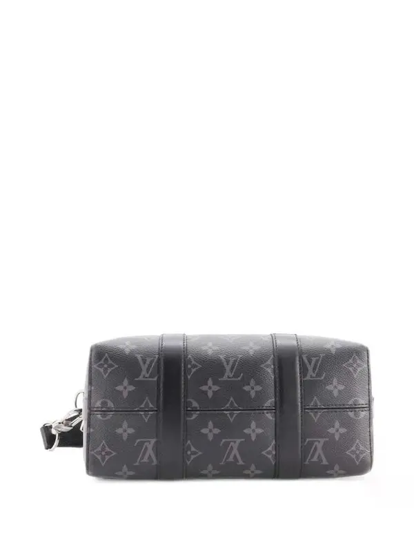 LOUIS VUITTON Reverse Monogram Eclipse Canvas City Keepall Bag Cross Body