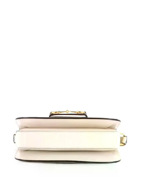 Gucci Horsebit 1955 Gg Coated Canvas With Leather Small Shoulder Bag
