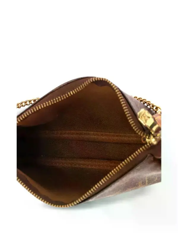 LOUIS VUITTON Monogram Canvas Mini Pochette Accessoires Clutch Bag