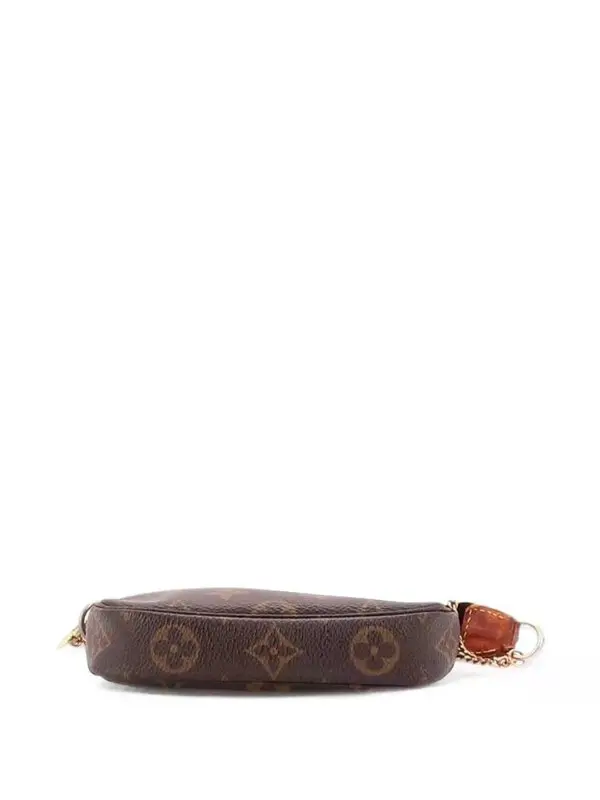LOUIS VUITTON Monogram Canvas Mini Pochette Accessoires Clutch Bag