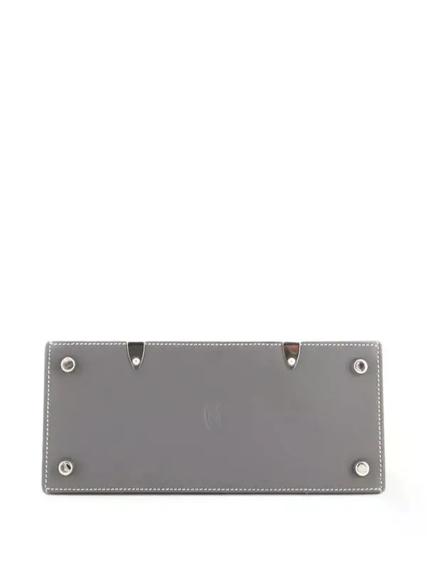 Goyard Structured Saigon Top Handle Coated Canvas With Leather Mini Satchel