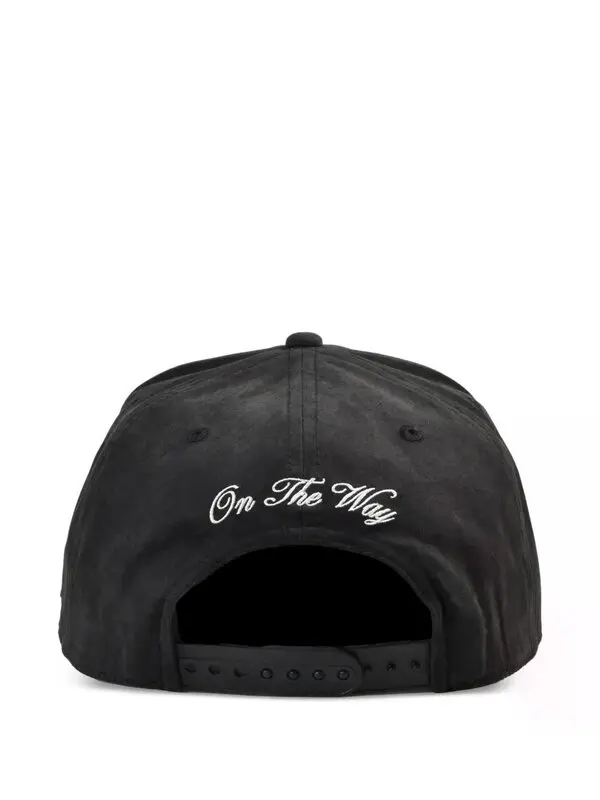 CEDARWOOD Embroidered Logo Snapback Baseball Hat - Black