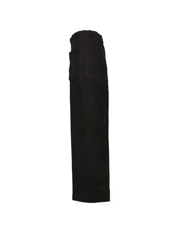 BIBLIOTHERK Wide-leg Frayed-hem Trousers