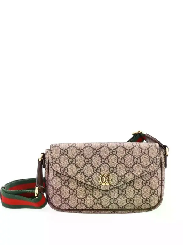 Gucci Ophidia Envelope Flap Gg Coated Canvas Mini Shoulder Bag