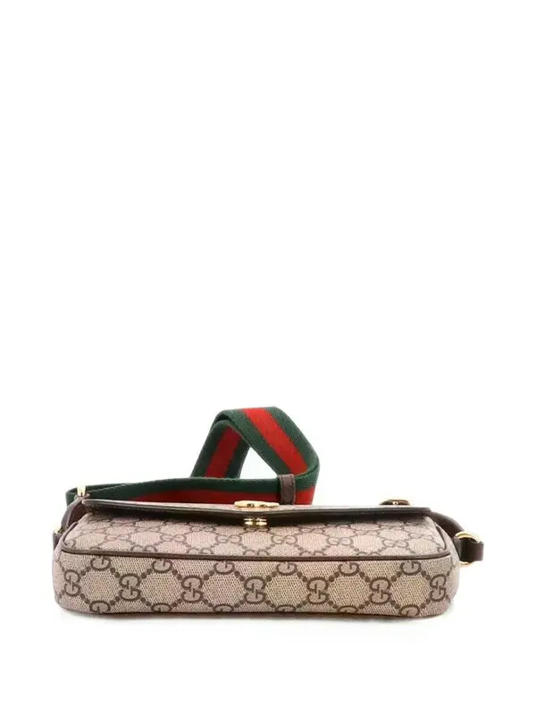 Gucci Ophidia Envelope Flap Gg Coated Canvas Mini Shoulder Bag