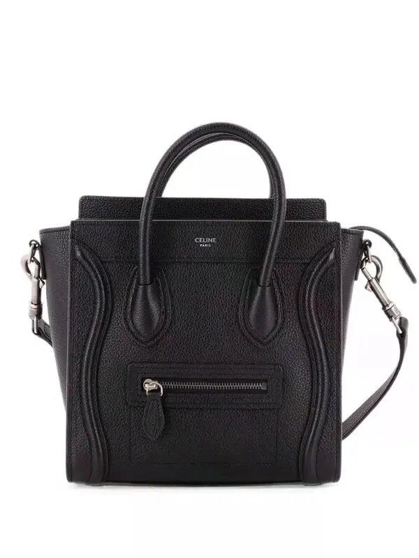 Celine Luggage Bag Grainy Leather Nano Crossbody Bag
