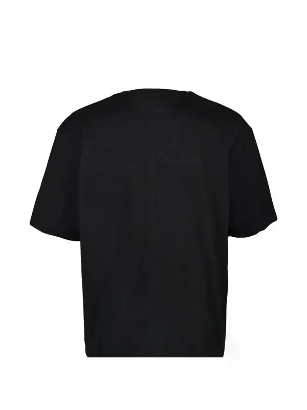 LAST NEST Graphic-logo Box-silhouette T-shirt