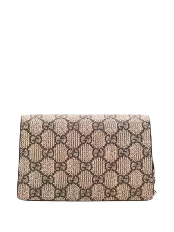 Gucci Dionysus Bag Gg Coated Canvas Super Mini Cross Body Bag - Brown