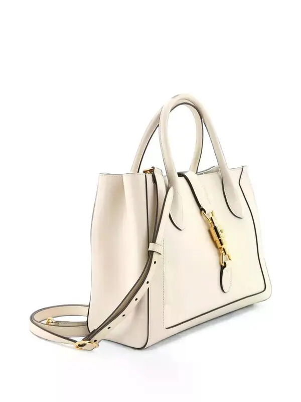 Gucci Jackie 1961 Web Leather Medium Tote Bag