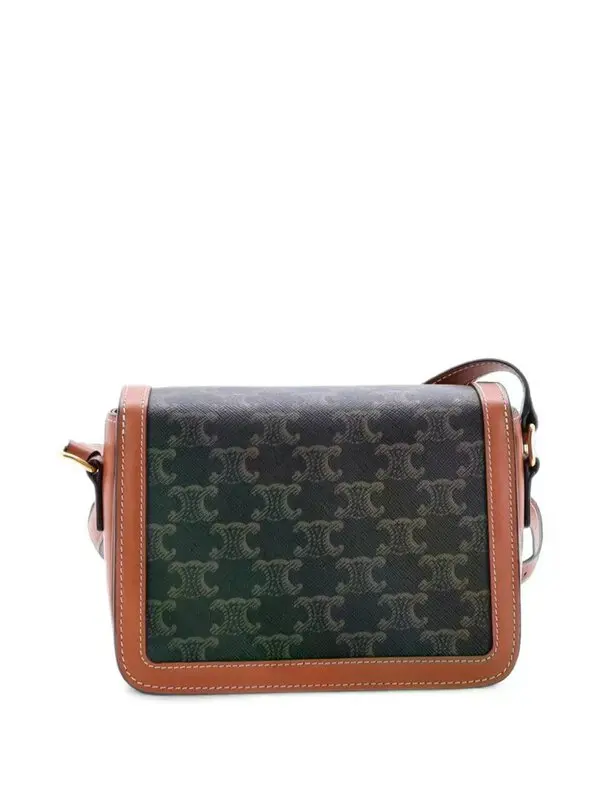 Celine Triomphe Coated Canvas Teen Shoulder Bag - Brown