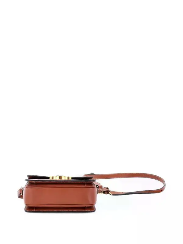 Celine Triomphe Coated Canvas Teen Shoulder Bag - Brown