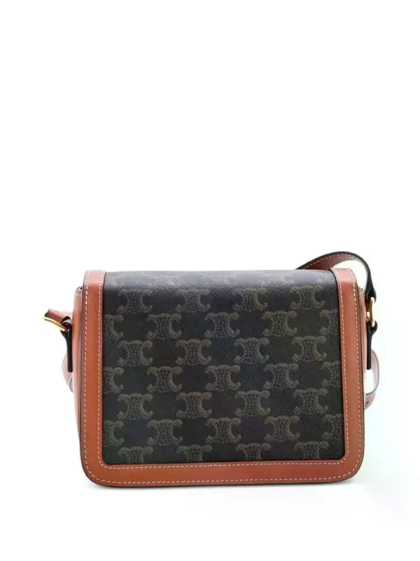 Celine Triomphe Coated Canvas Teen Shoulder Bag - Brown