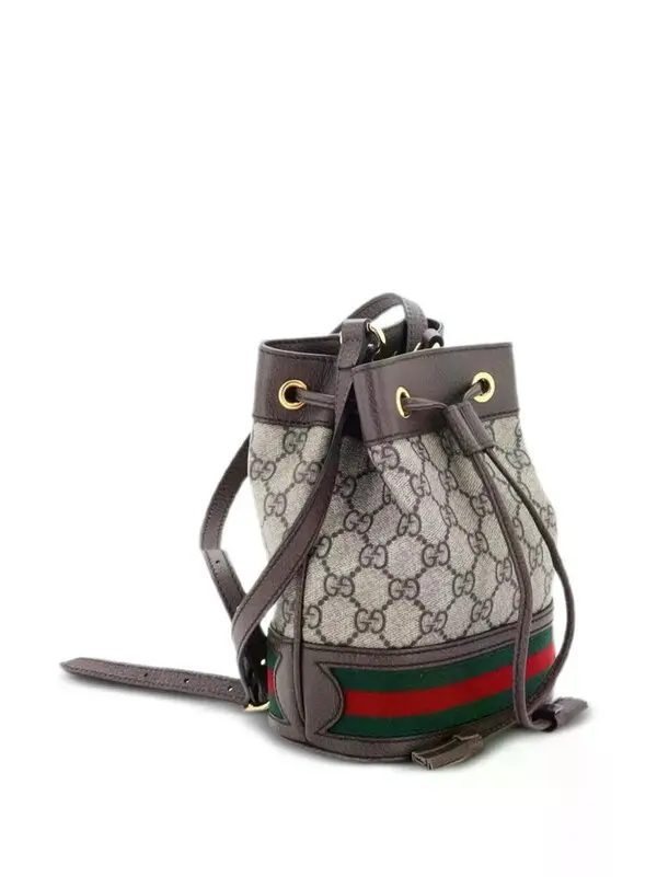 Gucci Ophidia Gg Mini Bucket Bag - Brown