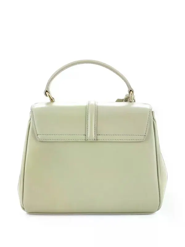 Celine 16 Top Handle Bag Smooth Calfskin Mini Satchel - Green