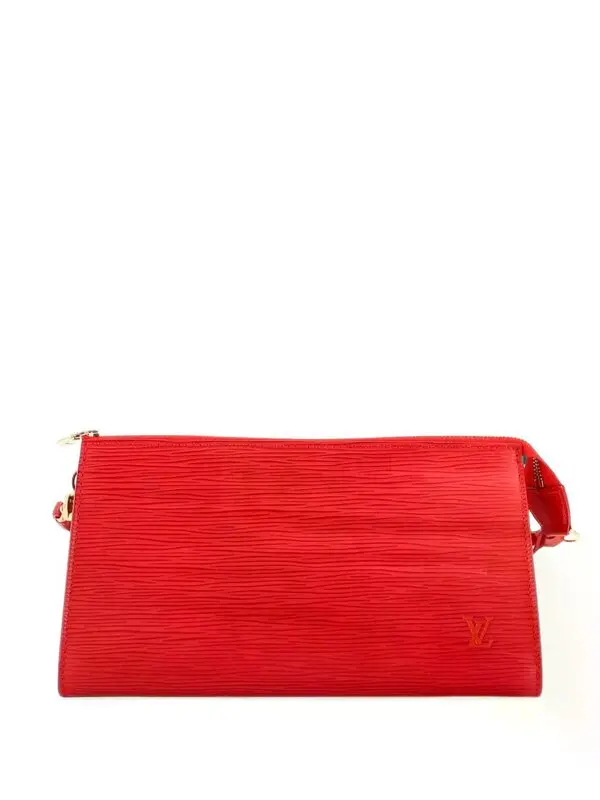 LOUIS VUITTON Pochette Accessoires Epi Leather Clutch Bag - Red