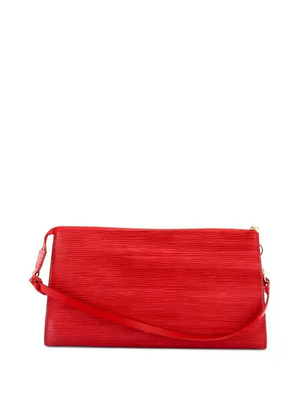 LOUIS VUITTON Pochette Accessoires Epi Leather Clutch Bag - Red