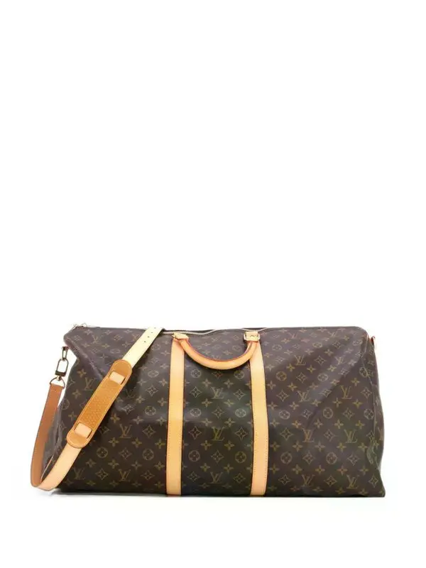 LOUIS VUITTON Keepall Bandouliere Bag Monogram Canvas 60 Travel Bag