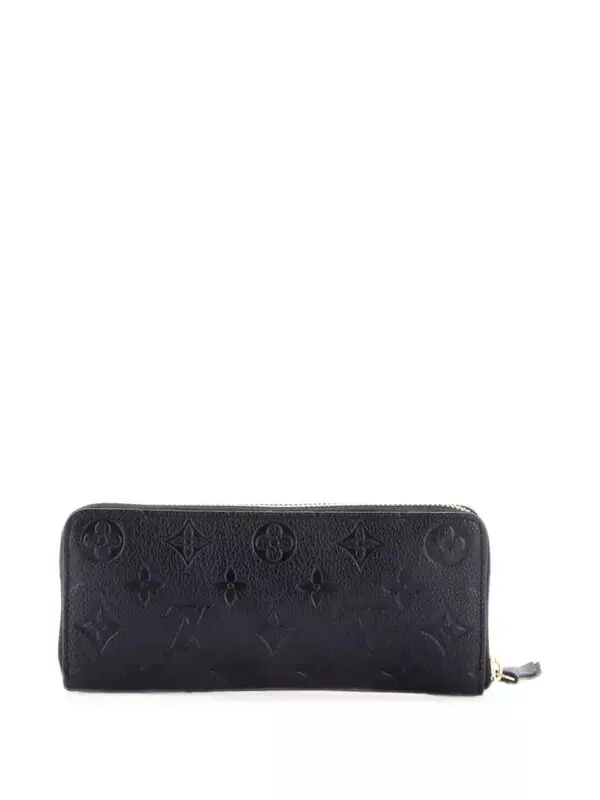 LOUIS VUITTON Clemence Wallet Monogram Empreinte Leather Small Wallets