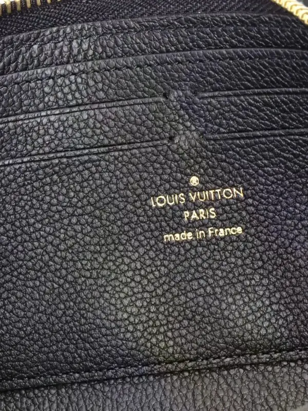 LOUIS VUITTON Clemence Wallet Monogram Empreinte Leather Small Wallets