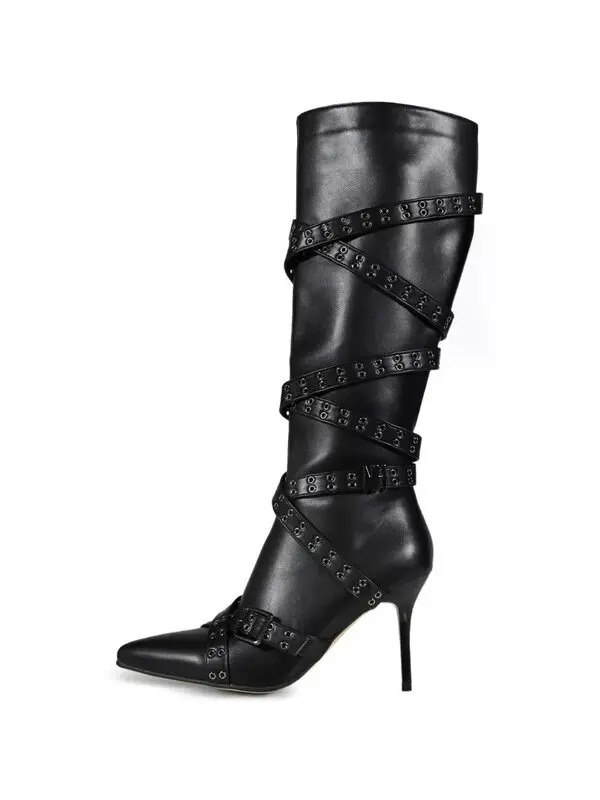 NIIHAI Embellished Knee-high Stiletto Boots