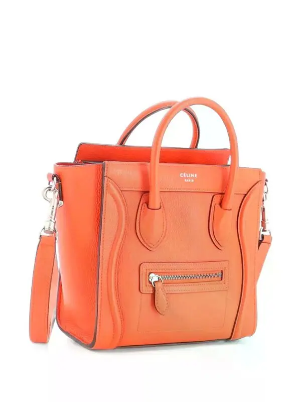 Celine Luggage Bag Grainy Leather Nano Crossbody Bag