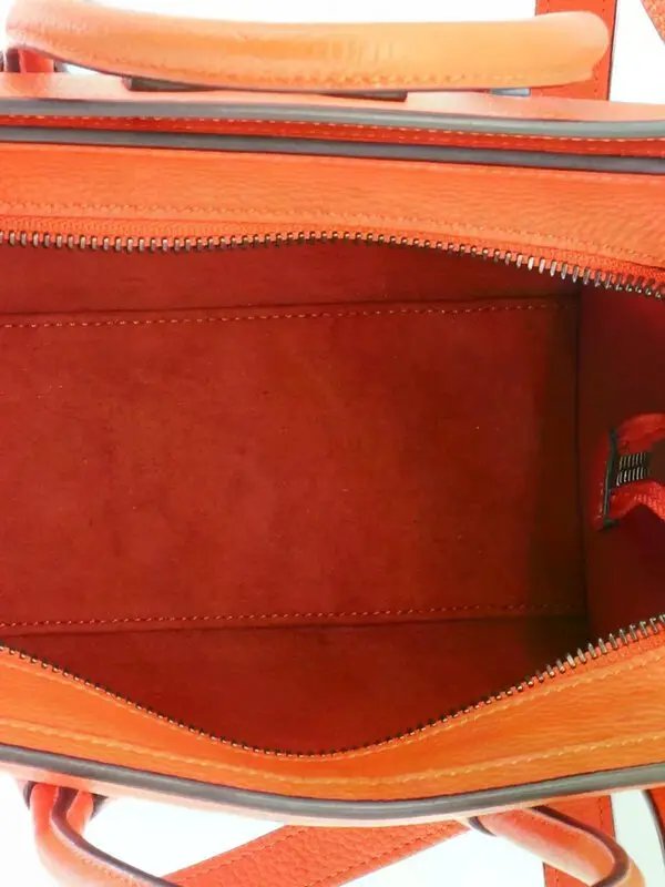Celine Luggage Bag Grainy Leather Nano Crossbody Bag