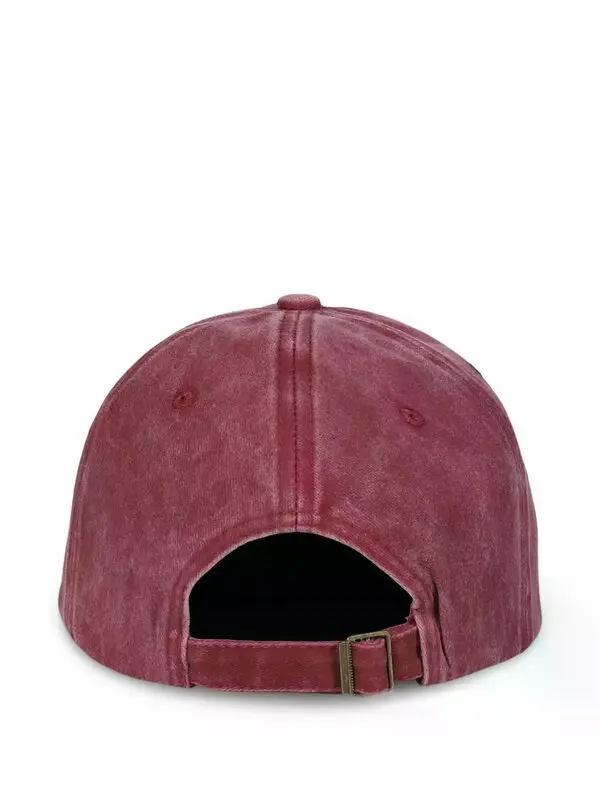 CAPTURE GALLERY Distressed Embroidered Cap - Red