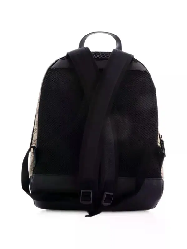 Gucci Zip Pocket Gg Coated Canvas Medium Backpack